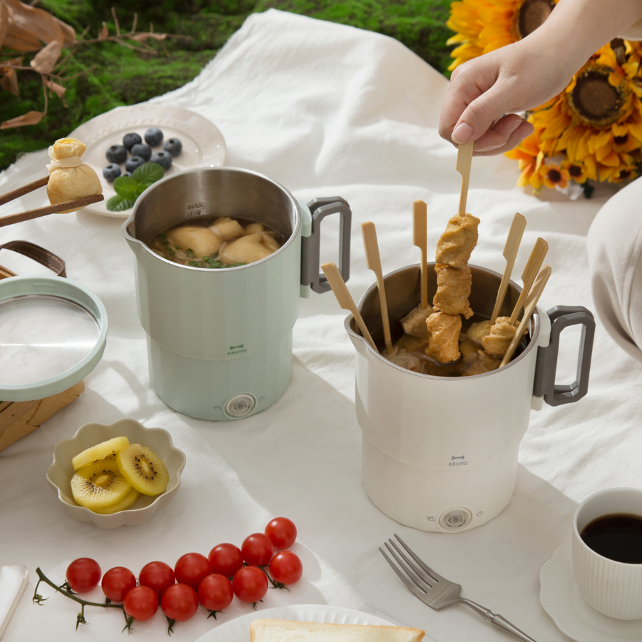 BRUNO Multi Travel Pot - Dual Voltage, Compact Foldable Design, SUS304 ...